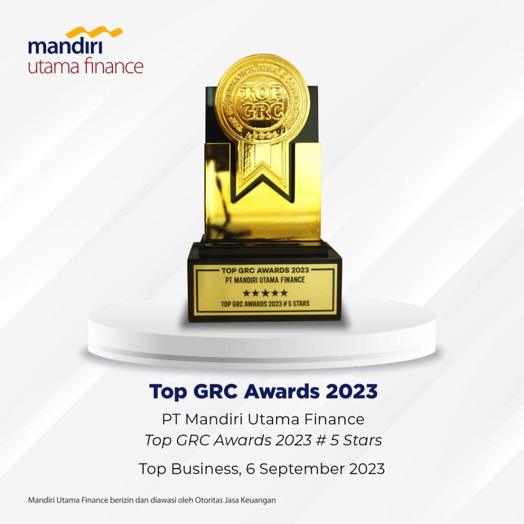 Mandiri Utama Finance Raih Penghargaan: Top GRC Awards 2023 | Mandiri Utama Finance