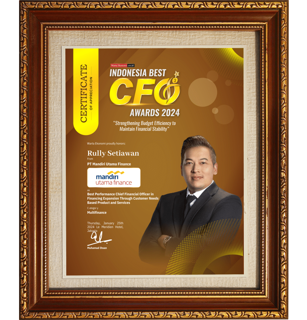 Indonesia Best CFO Awards 2024 dari Warta Ekonomi | Mandiri Utama Finance