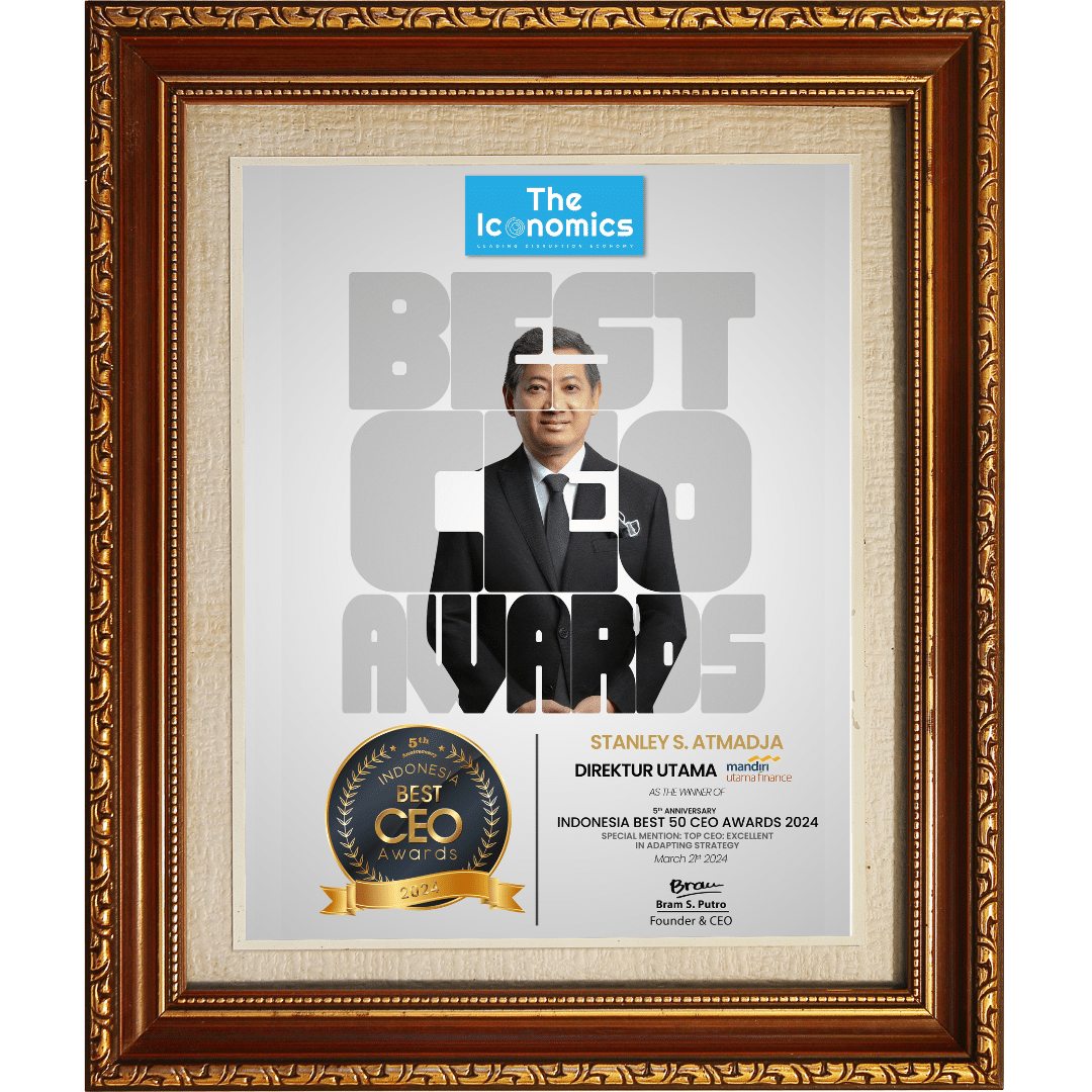 Indonesia Best 50 CEO Awards 2024 dari The Iconomics | Mandiri Utama Finance