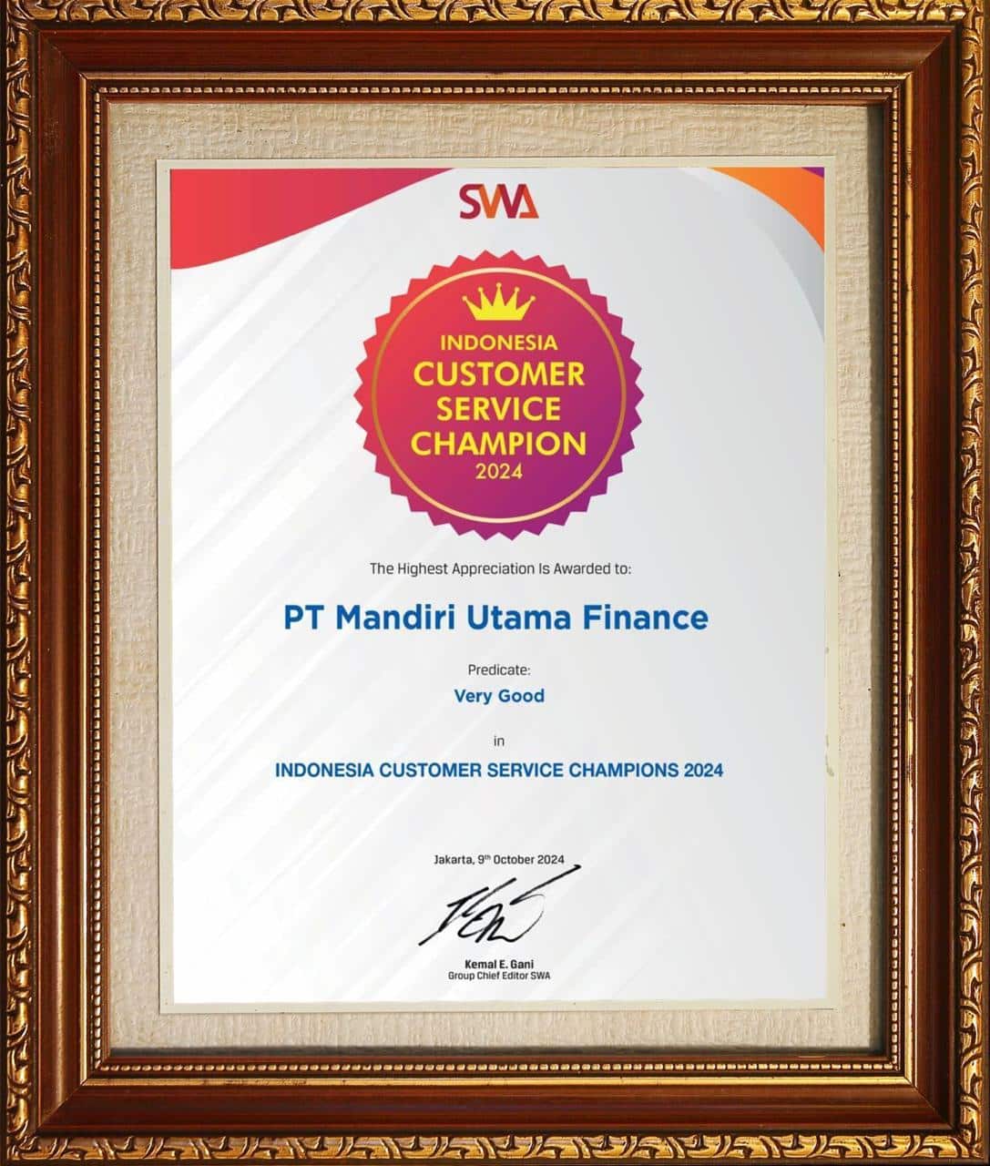 Indonesia Customer Service Champion 2024 dari Majalah SWA | Mandiri ...